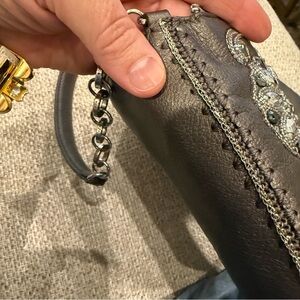 Brighton | Bags | Brighton Angelina Pewter Shoulder Bag Purse With ...
